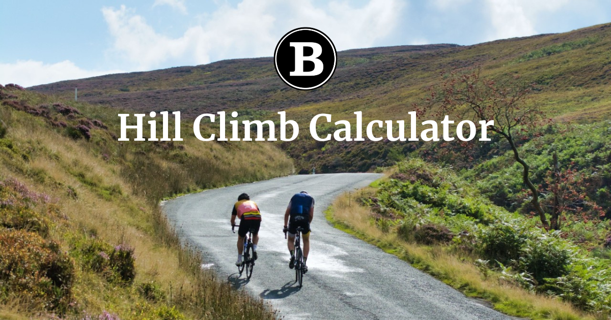 The Broleur Hill Climb Calculator